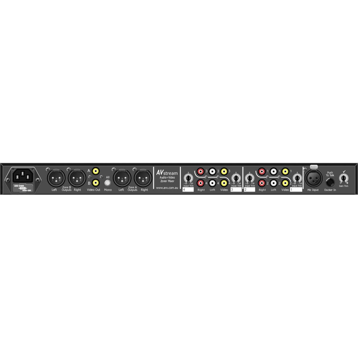 ARX AV Stream Audio+Video Zone Switcher/Mixer | Audiologic