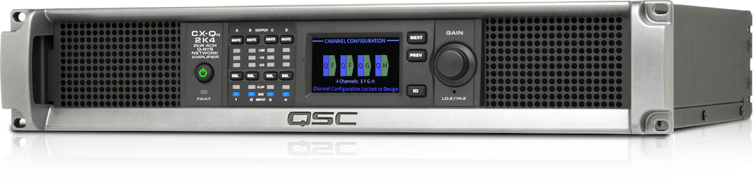 Q-SYS CX-Q-2K4 4-Channel Network Amplifier | Audiologic