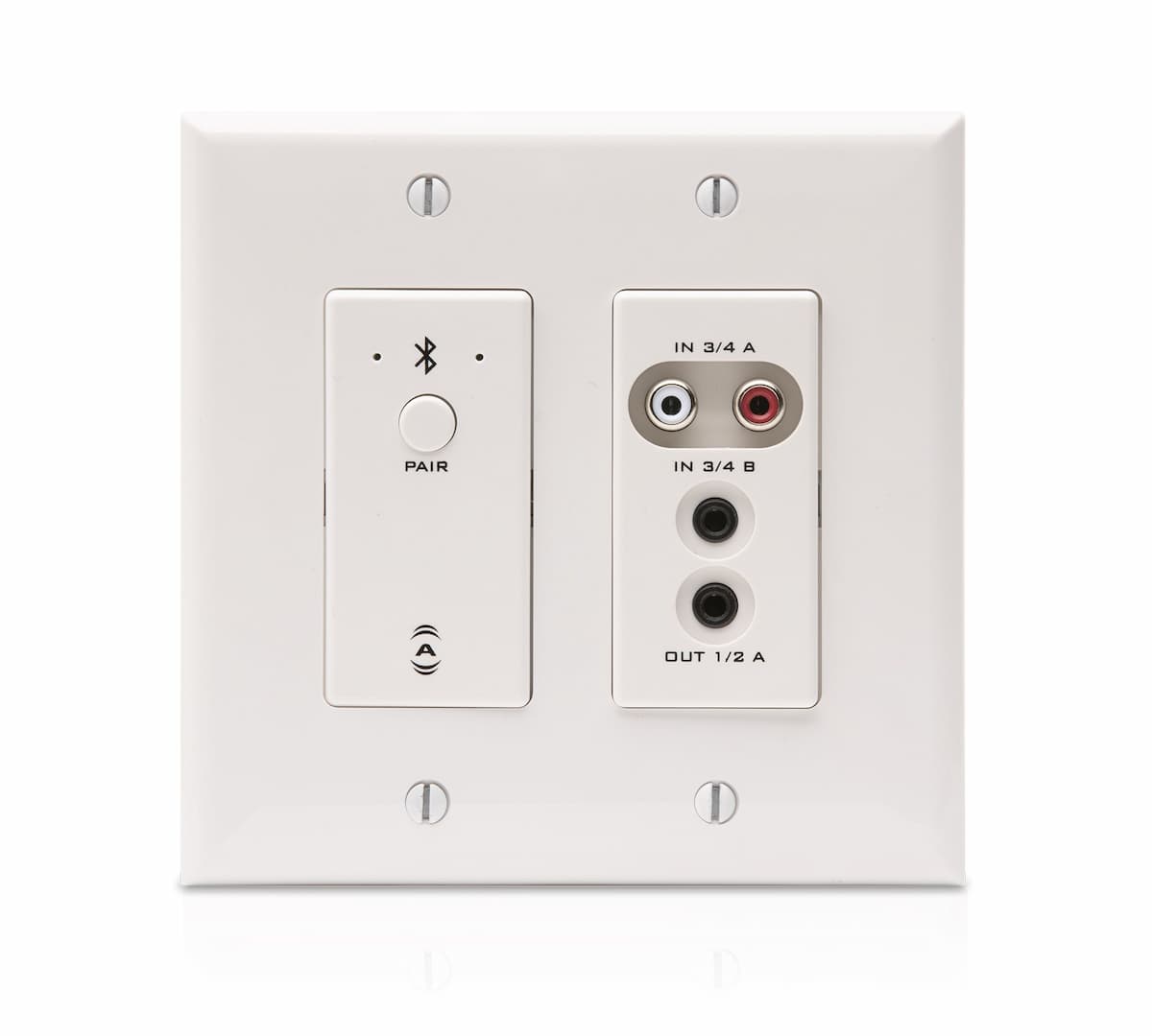 Attero Tech unD6IO-BT Dante™ Networked Audio Wall Plate | Audiologic