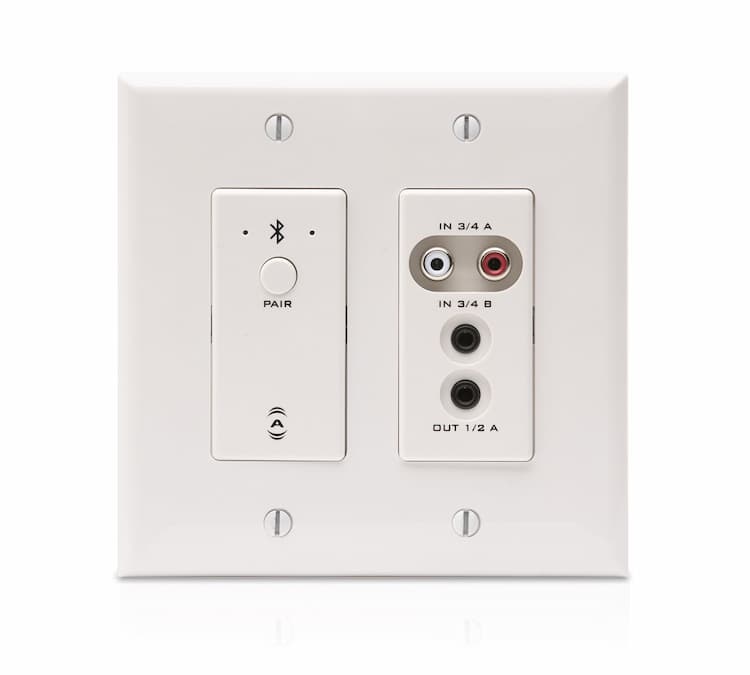 Attero Tech unD6IO-BT Dante™ Networked Audio Wall Plate | Audiologic