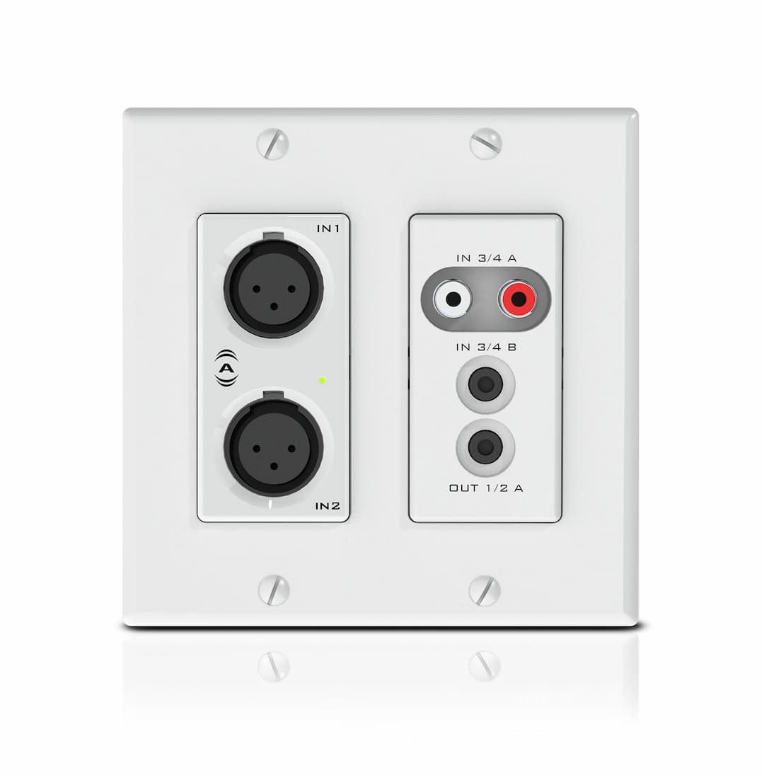Attero Tech unD6IO Dante™ Networked Audio Wall Plate | Audiologic