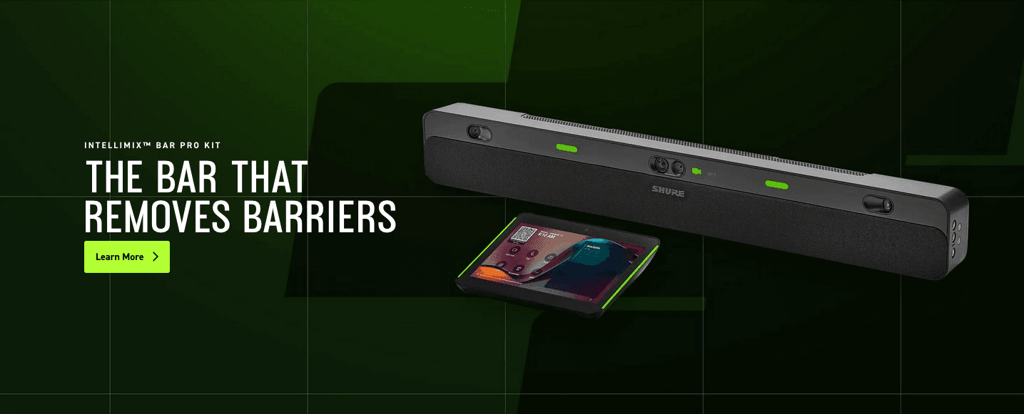 Introducing the Shure IntelliMix Bar Pro Kit all-in-one video ...