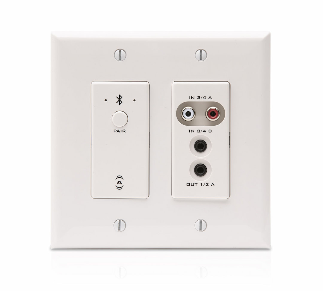 Attero Tech unD6IO-BT Dante™ Networked Audio Wall Plate | Audiologic